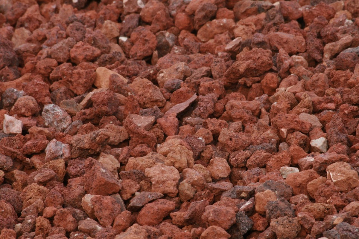 Pierre Volcanique rouge, pouzzolane roche basaltique – Vetonek.be